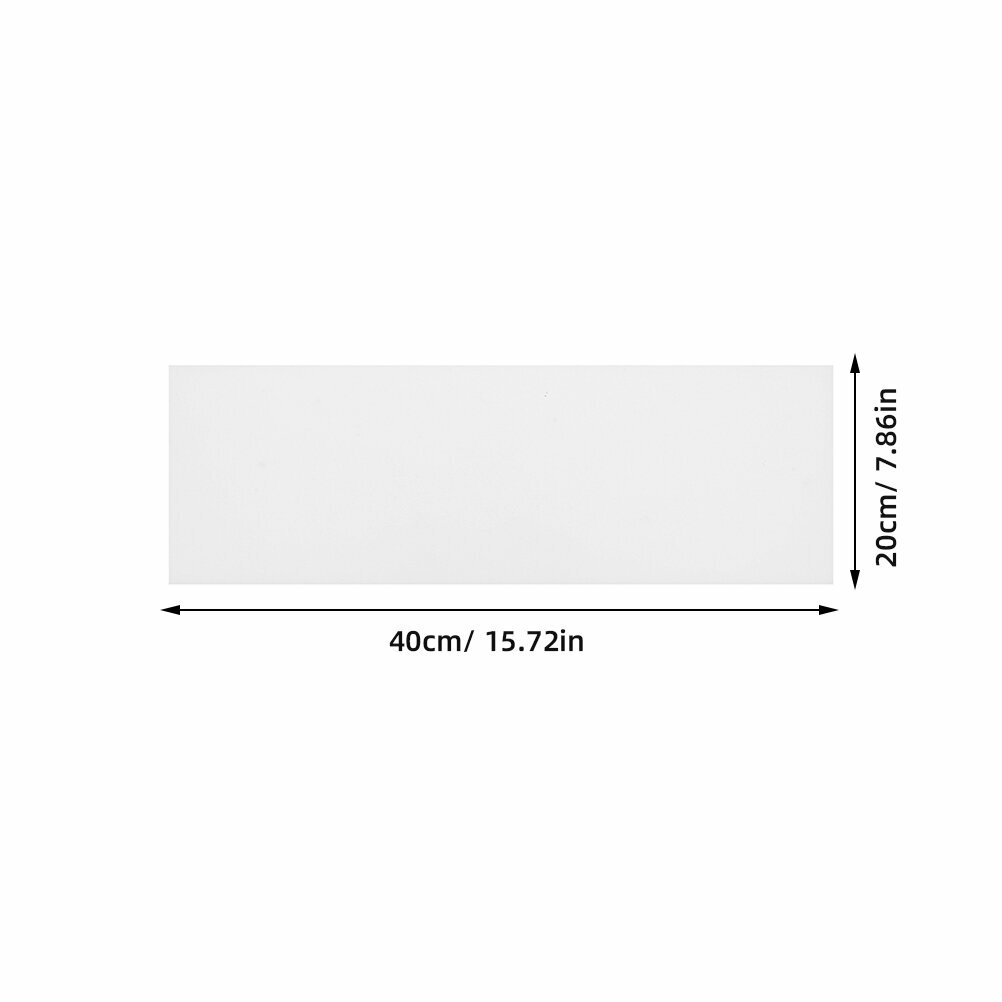 Лист Рассеивателя Света Из Акрила Для Освещения Размер 40.00X20.00X0.10Cm Белый Цвет