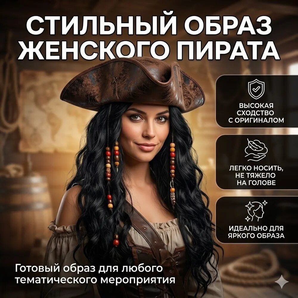 В ролевой игре "Пираты Карибского моря" есть капитан Джек, шляпа капитана пиратов