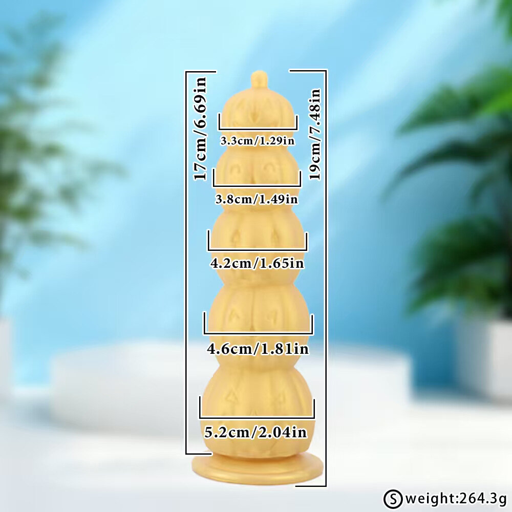 Самый популярный на Amazon анальный тампон в форме тыквы для Хэллоуина, силиконовый, для взрослых, для оргазма,