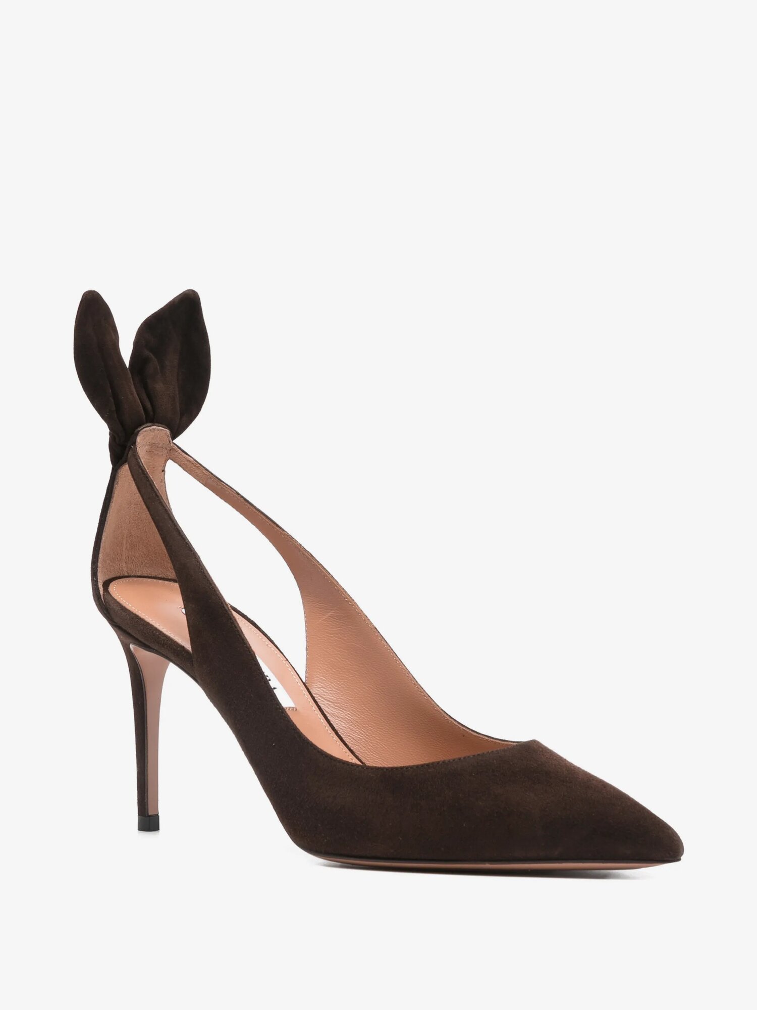 Туфли Aquazzura Bow Tie 85, размер 36.5, коричневый — фото 1