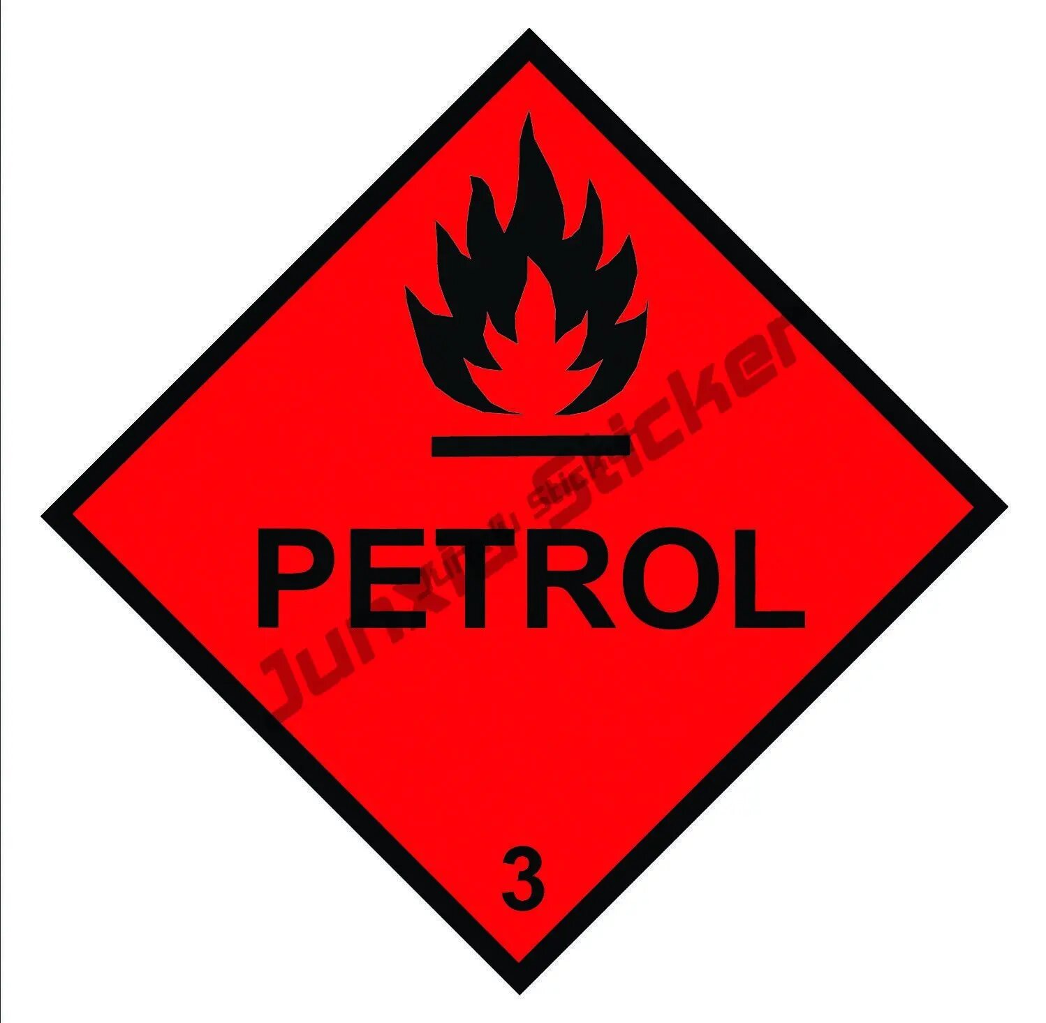 Наклейка "Petrol" Класс 3, Flammable, Vinyl Decal
