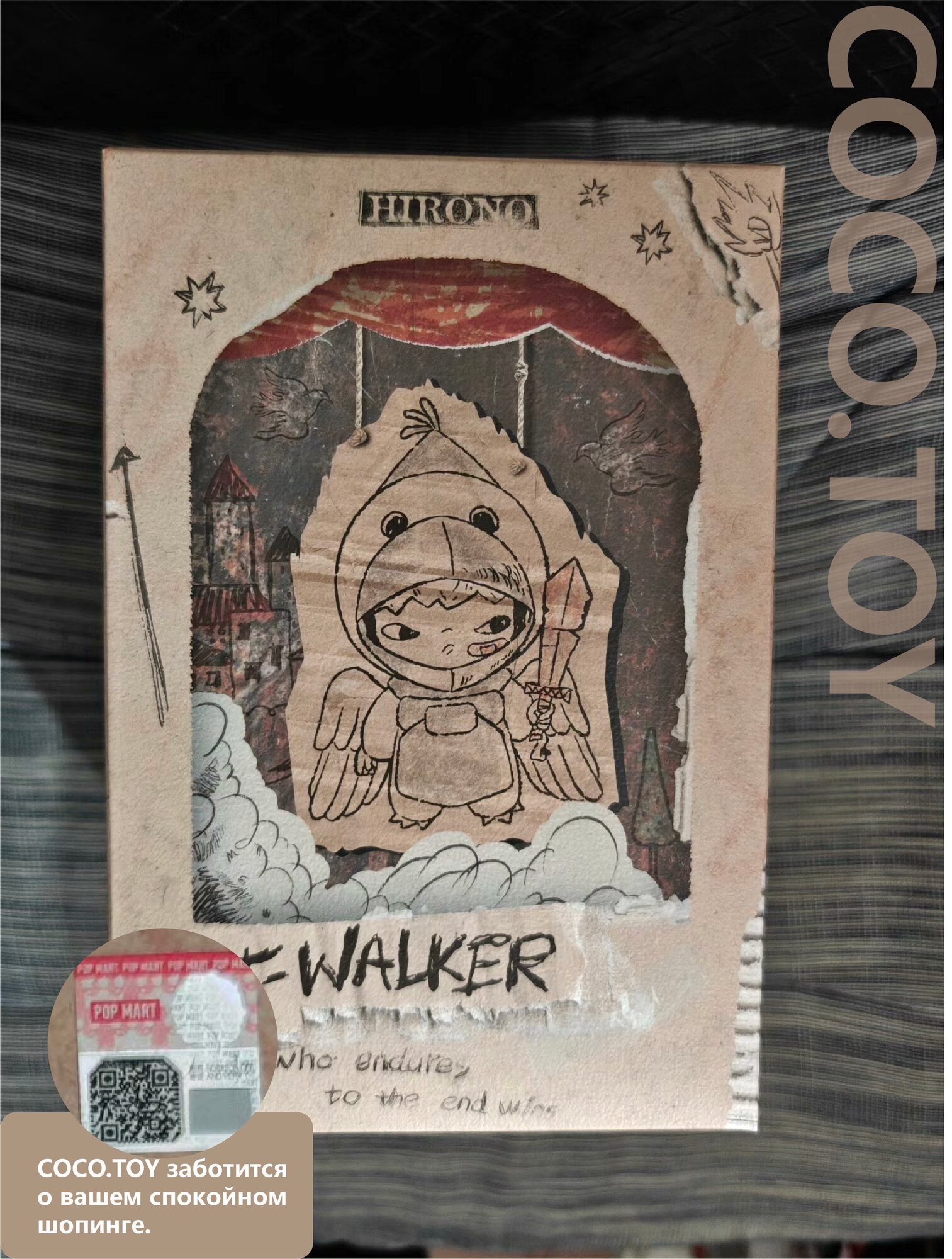 Hirono Mist-Walker Plush Doll 1 шт Blind Box Глухая коробка, Фигурки Милых Игрушек , Брелок