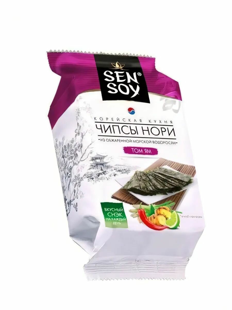 Чипсы 1 пачка 4, 5 гр морские нори том ям, вкус том ям