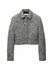 Куртка Versace Cropped wool bouclé blouson, размер 40, черный
