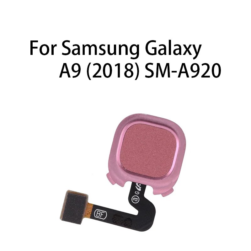 Оригинальный шлейф кнопки Home с датчиком отпечатков пальцев для Samsung Galaxy A9 (2018) Розовый