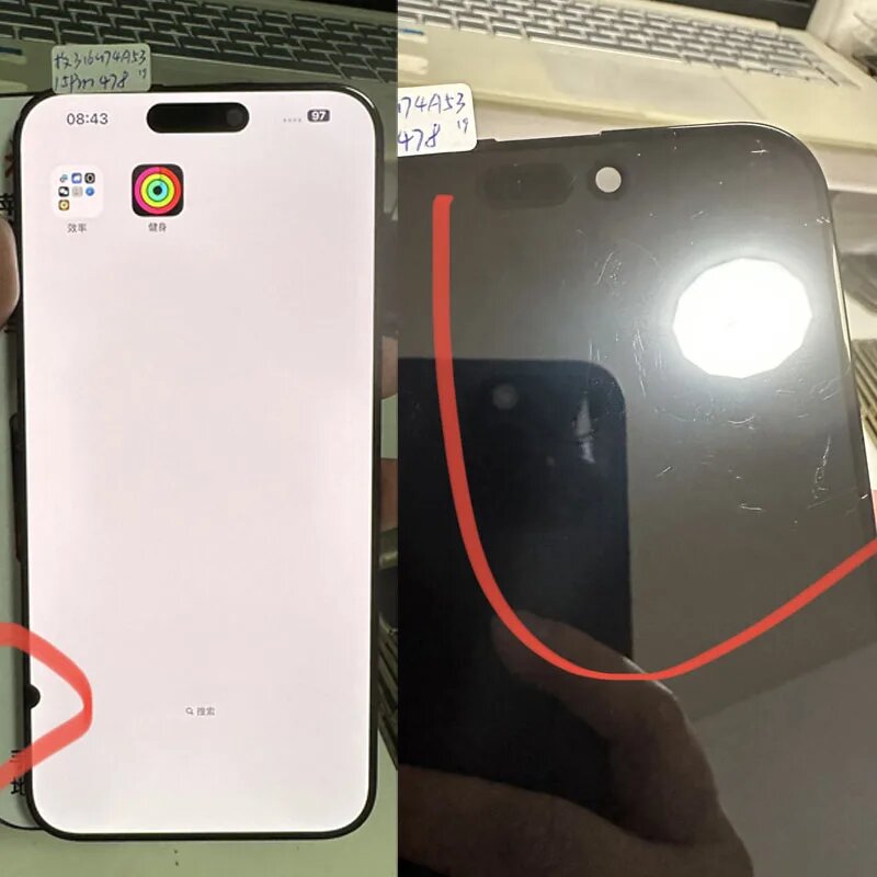 Дефектный высококачественный экран для iPhone 15 Pro Max, ЖК-дисплей, сенсорный 15 Pro Max 478