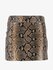 Юбка Ermanno Scervino Snake-print mini skirt, размер 40, коричневый