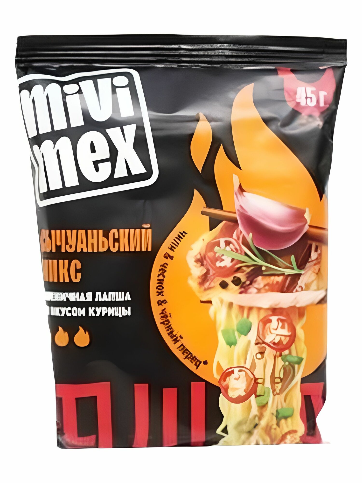 Лапша быстрого приготовления MIVIMEX Сечуаньский микс (курица) 45 грамм