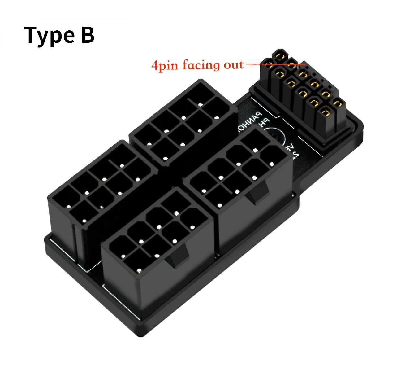 Кабель-адаптер nku ATX 3.0 12VHPWR 600 Вт Black-B