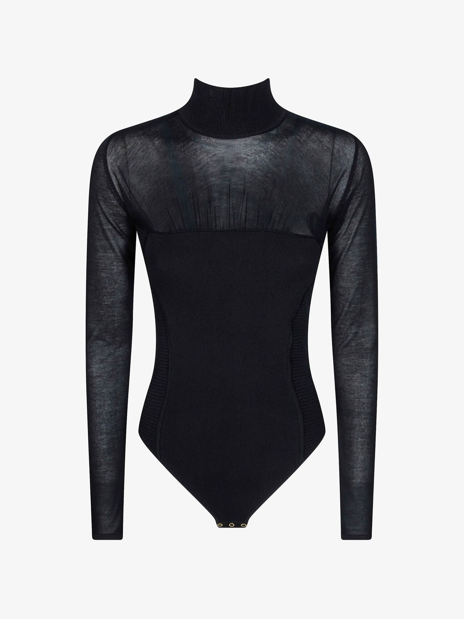 Комбинезон Elisabetta Franchi Sheer-panel high-neck bodysuit