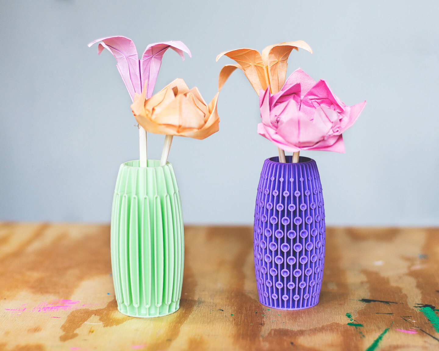 Ваза декоративная дизайнерская, 3D-печать, 3DOPRU арт. VASE-PR-286425