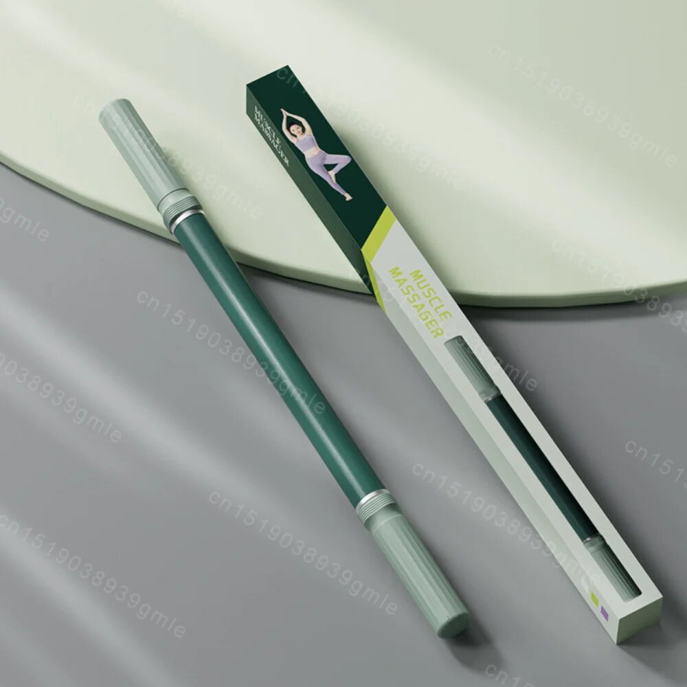 MERALL Массажная палочка для йоги композитная Green- 58cm