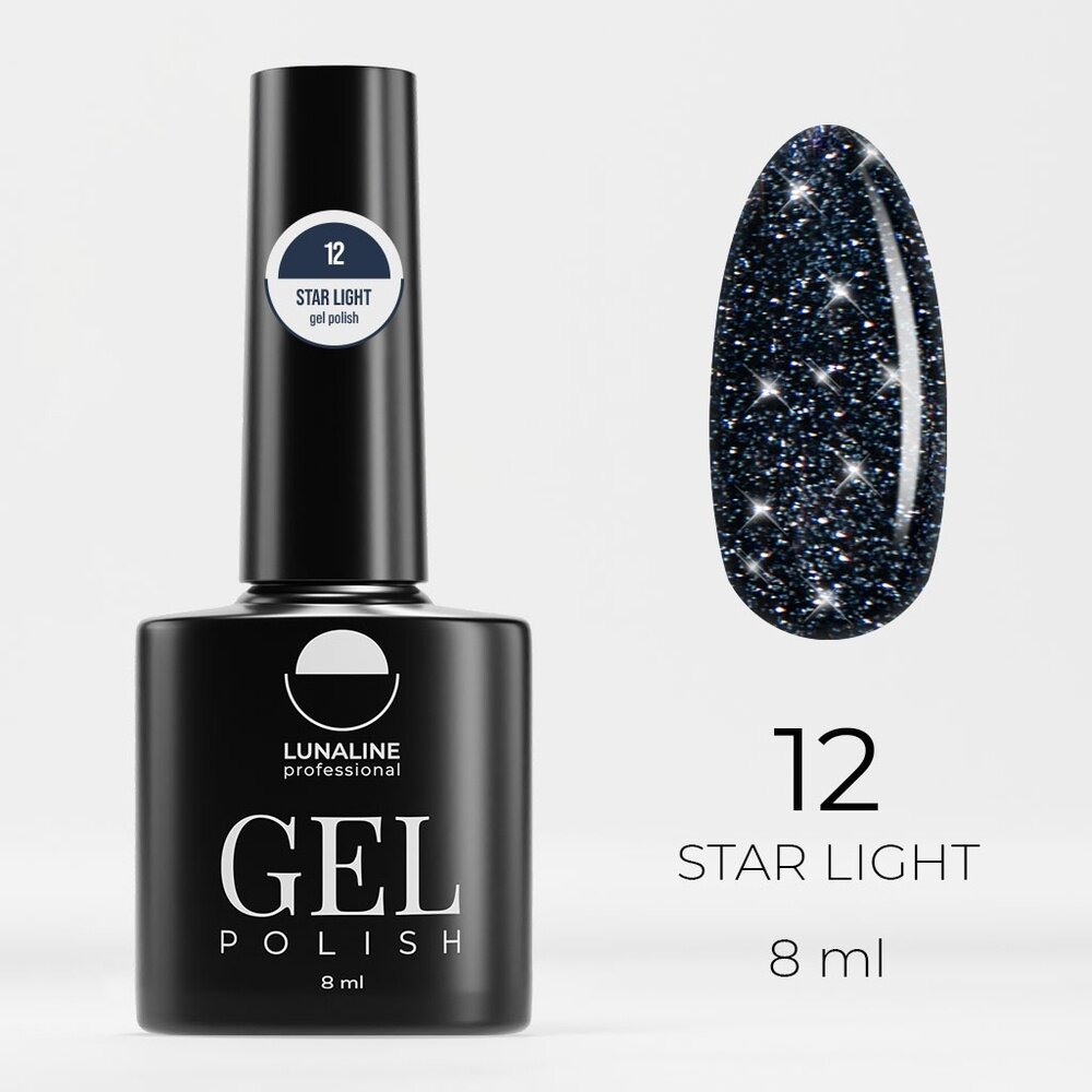 Гель-лак для ногтей Luna Line "Professional", Star Light, тон 12