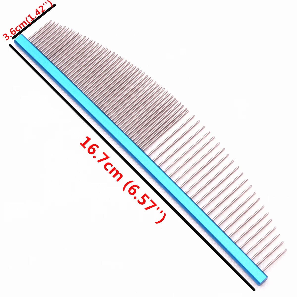 Массажная расческа для собак и кошек из алюминия 7999Lan