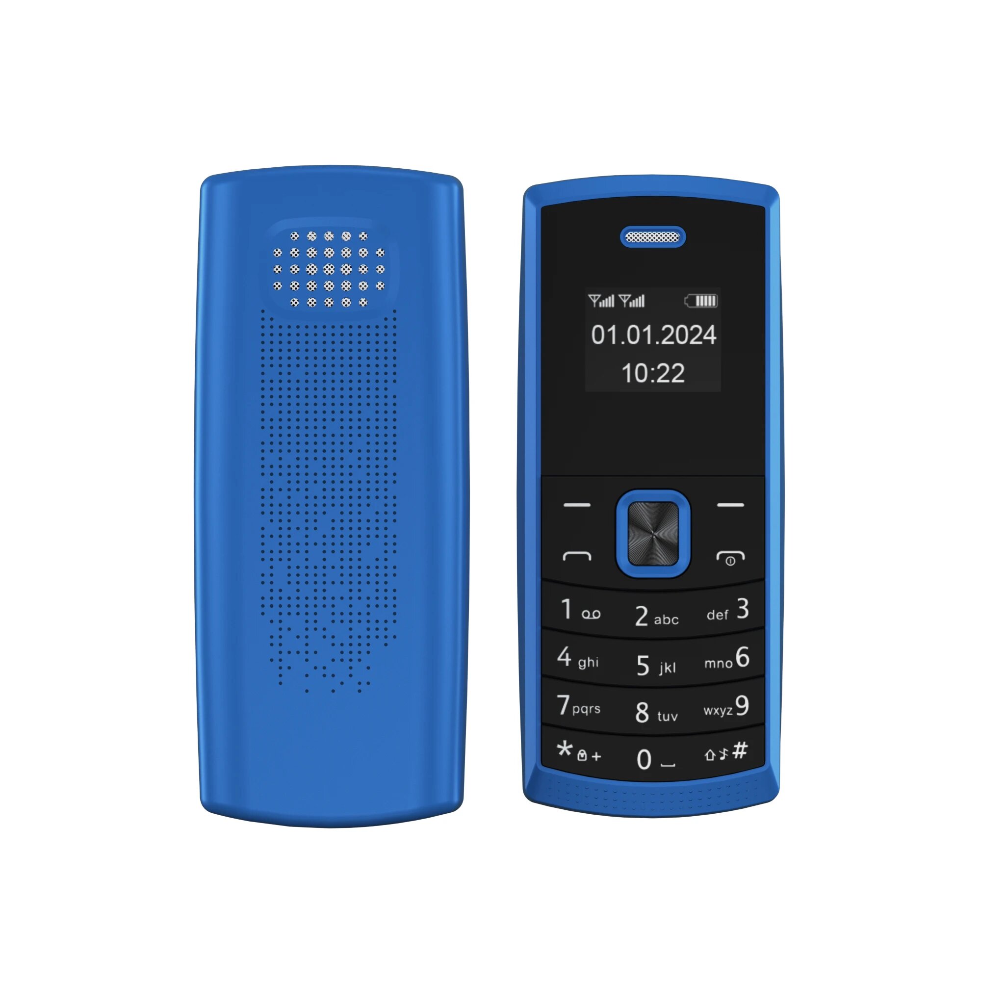 Телефон кнопочный SERVO BM01, Синий, Bluetooth, SIM 2G
