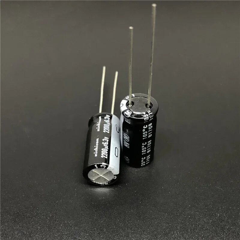 Алюминиевые электролитические конденсаторы NICHICON HV 2200 мкФ 6.3В 10х20 100pcs
