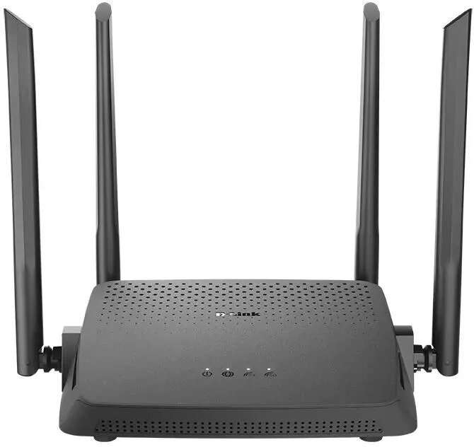 Wi-Fi роутер D-Link DIR-825/RU/R7, Wi-Fi 5, AC1200, 2.4/5ГГц, +5 ГГц, 4 LAN, 1xUSB, черный