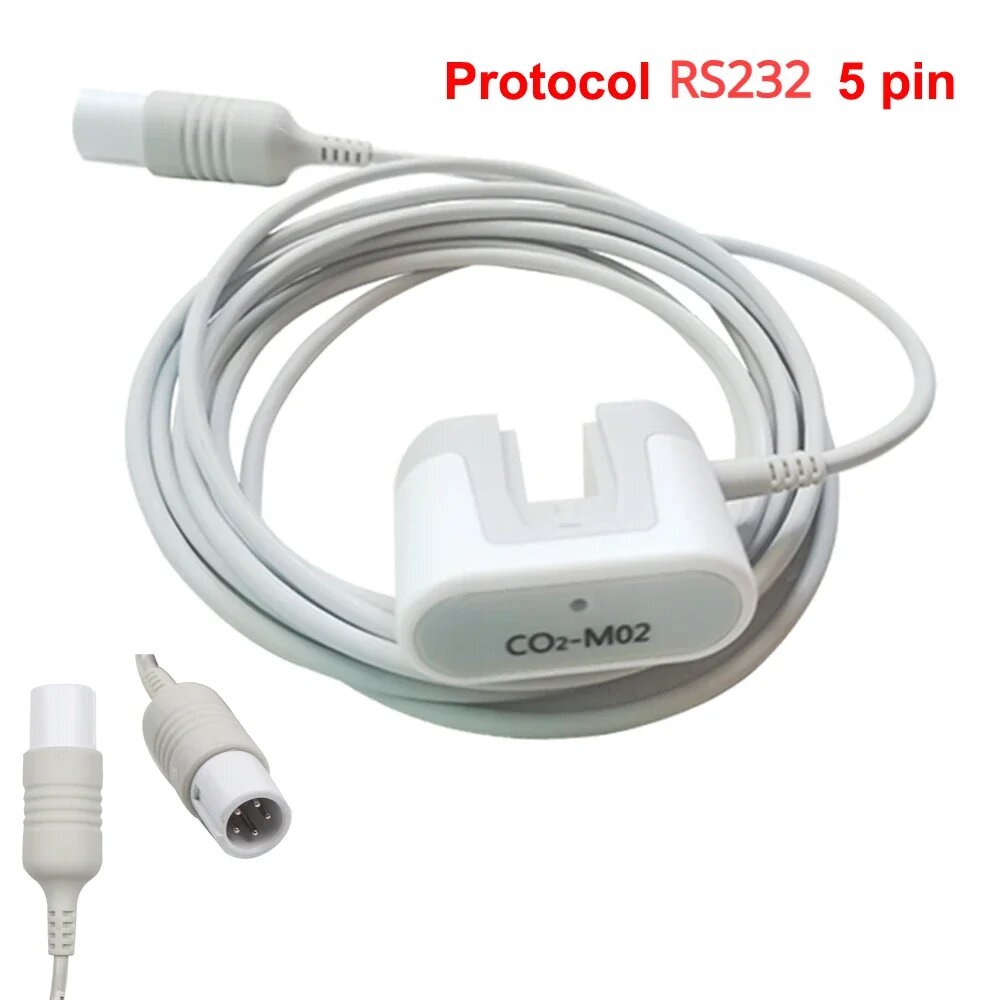 Датчик EtCO2 для мониторов CONTEC CMS6000 CMS8000 CMS7000 CMS9200 5 Pin RS232