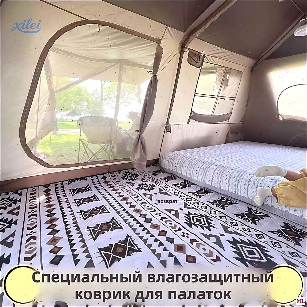 Плед 400x300 см акрил пэчворк, непромокаемый орнамент