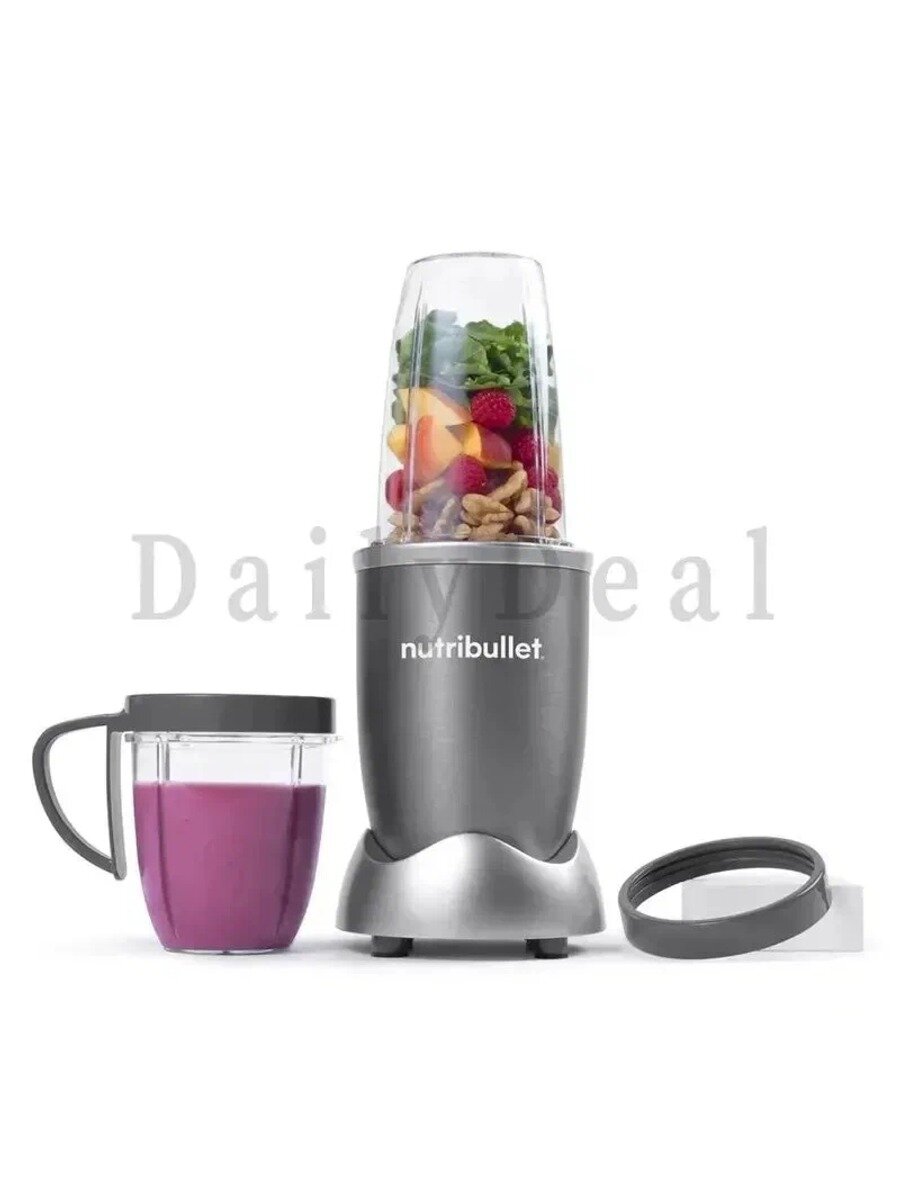 Стационарный блендер Nutribullet NB607DG, серебристый, с стаканами 700/900 мл
