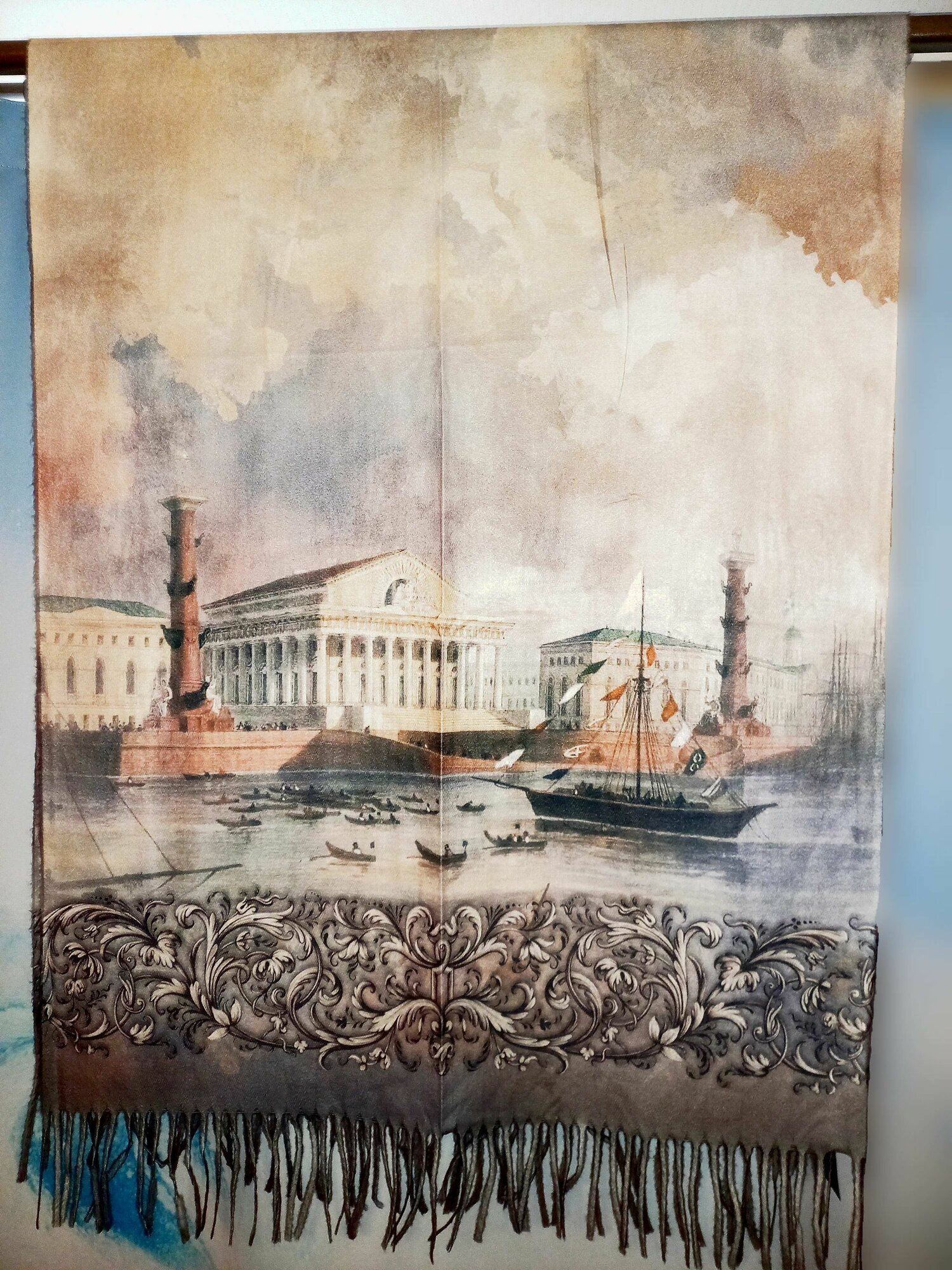 Палантин  для женщин,180х70 см, мультиколор — фото 1