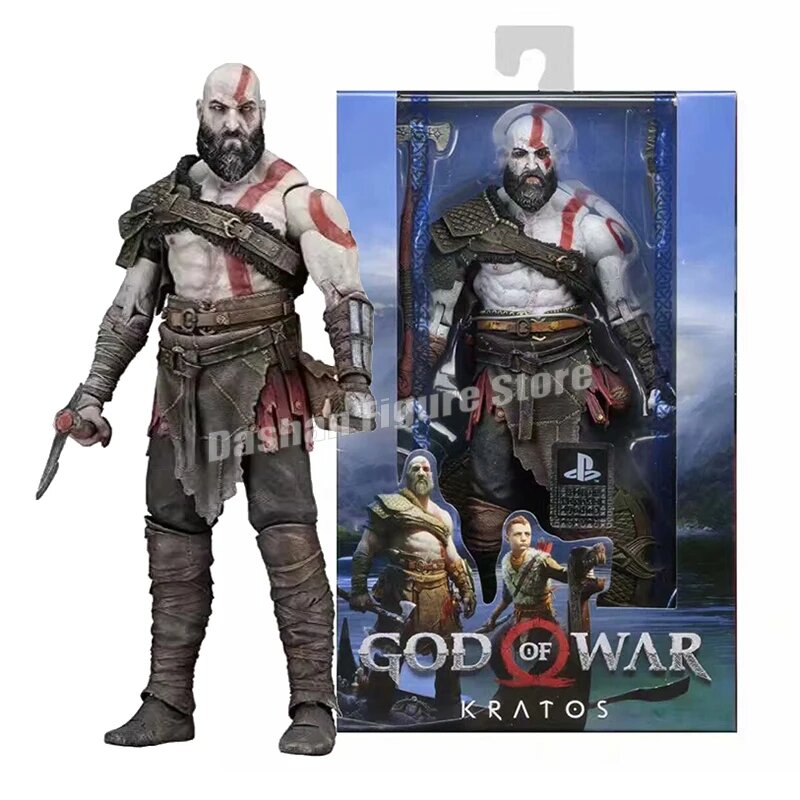 NECA God of War Ghost of Sparta Kratos Фигурка 18 см Серый, B with retail box