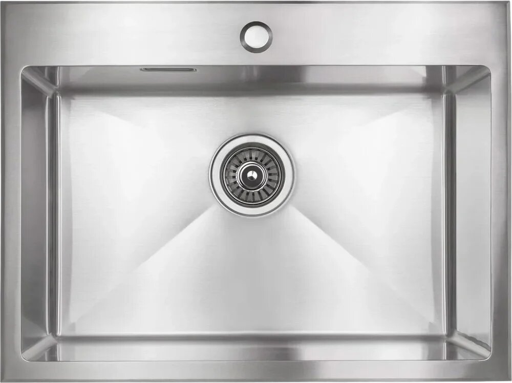 Мойка кухонная Kaiser KSM-6045 металлическая, 60x45, прямоугольная, мойка для кухни, матовая, немецкая