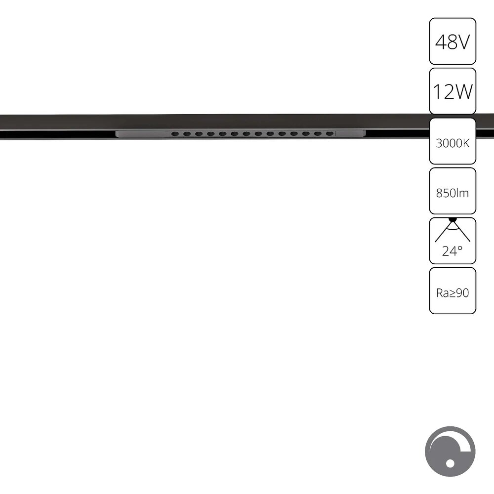 Трековый светильник Arte Lamp OPTIMA A7496PL-1BK