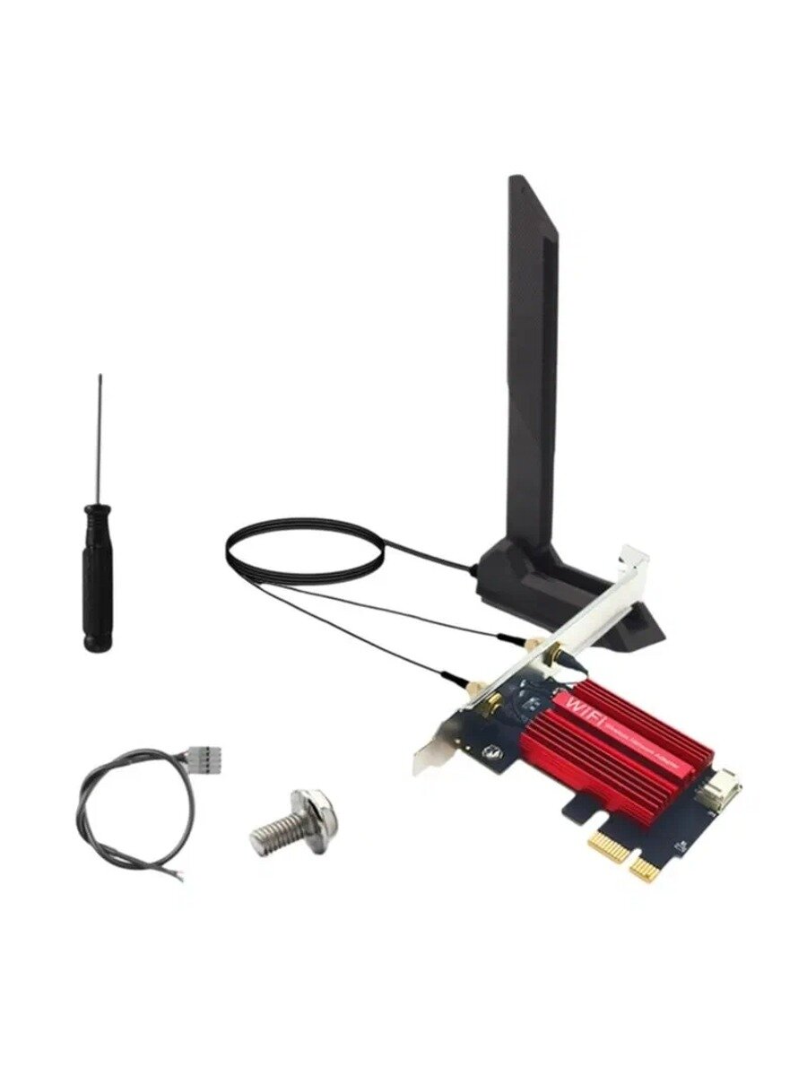 MT7927 Карта WiFi7 + Антенна 12DB 2,4G/5G/6G Трехдиапазонная 8774M MT7927