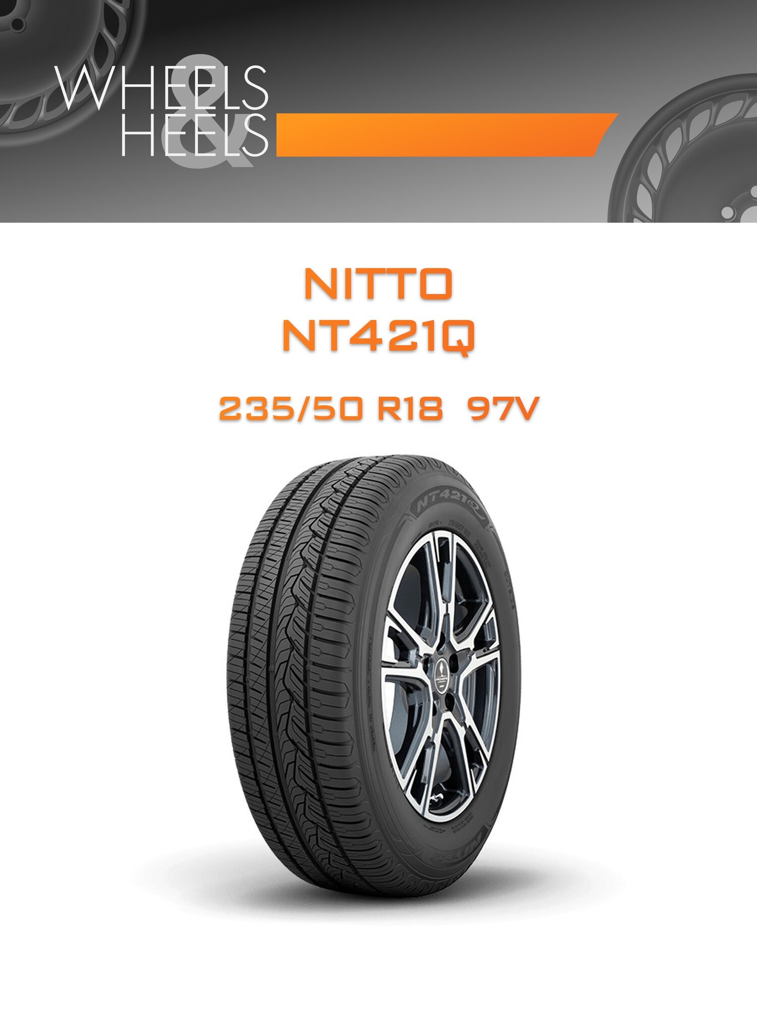 Шина автомобильная NITTO NT421Q 235/50 R18 97V SUMMER, летняя, универсальная