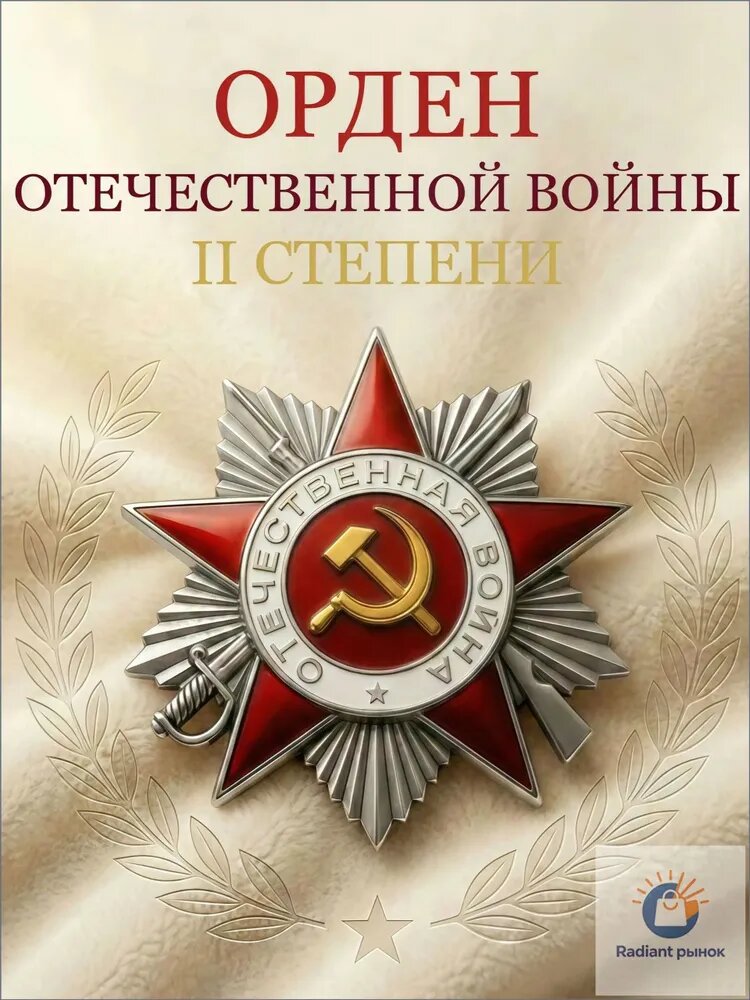 Орден Войны Отечественной, копия премиум, второй класс