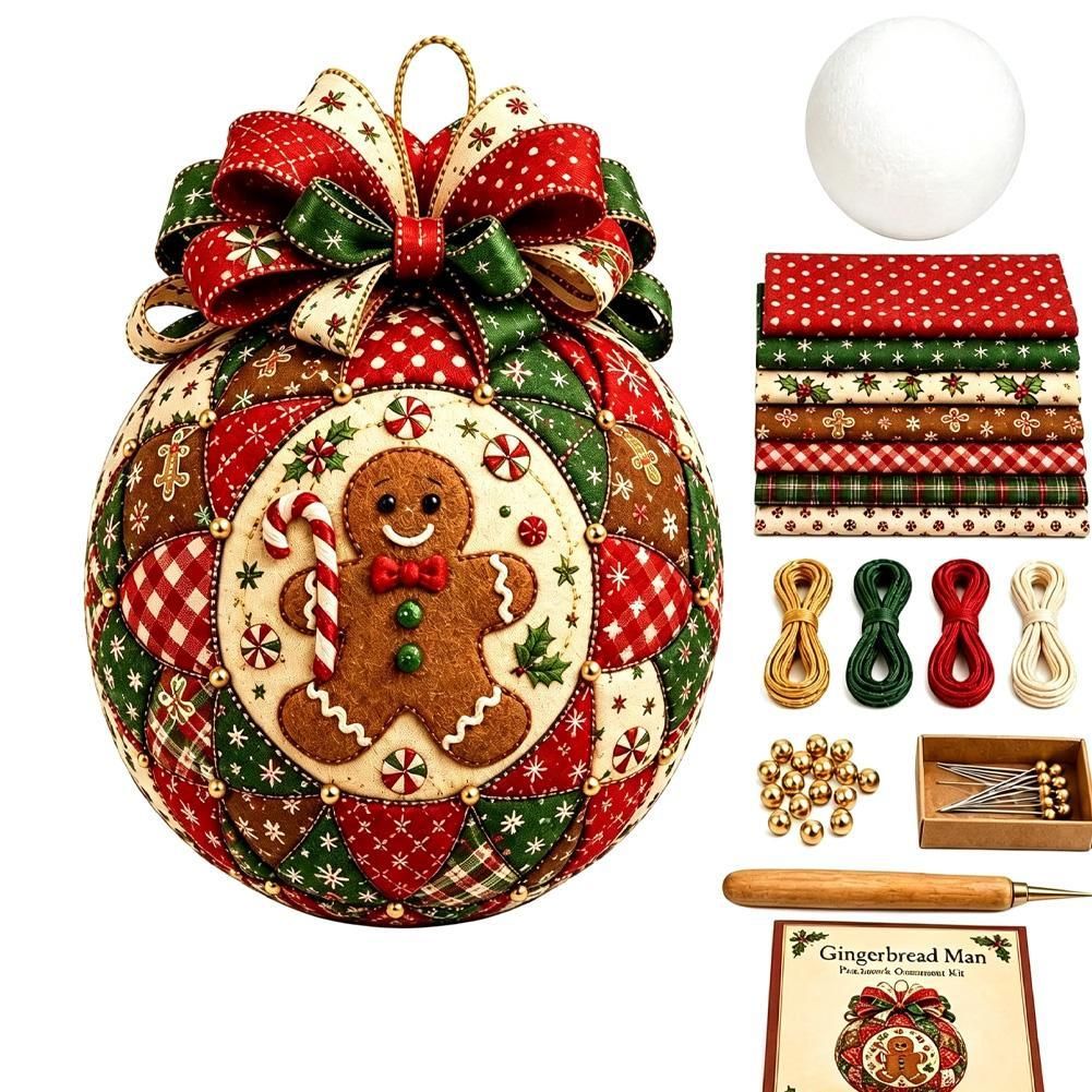 Набор для создания ёлочной игрушки, пэчворк, снеговик, 15 см