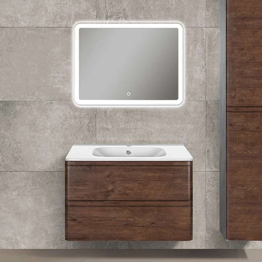 Мебель для ванной комнаты Vincea Vico 80 темный дуб