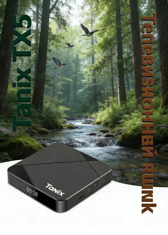 Tanix Медиаплеер Android, 2 ГБ/16 ГБ, черный, черно-серый