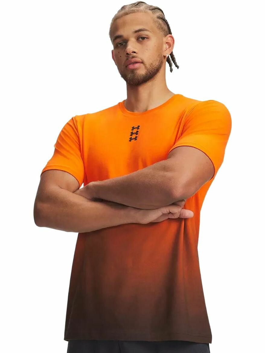Футболка спортивная UA M HOOPS TRIPLE LOGO SS