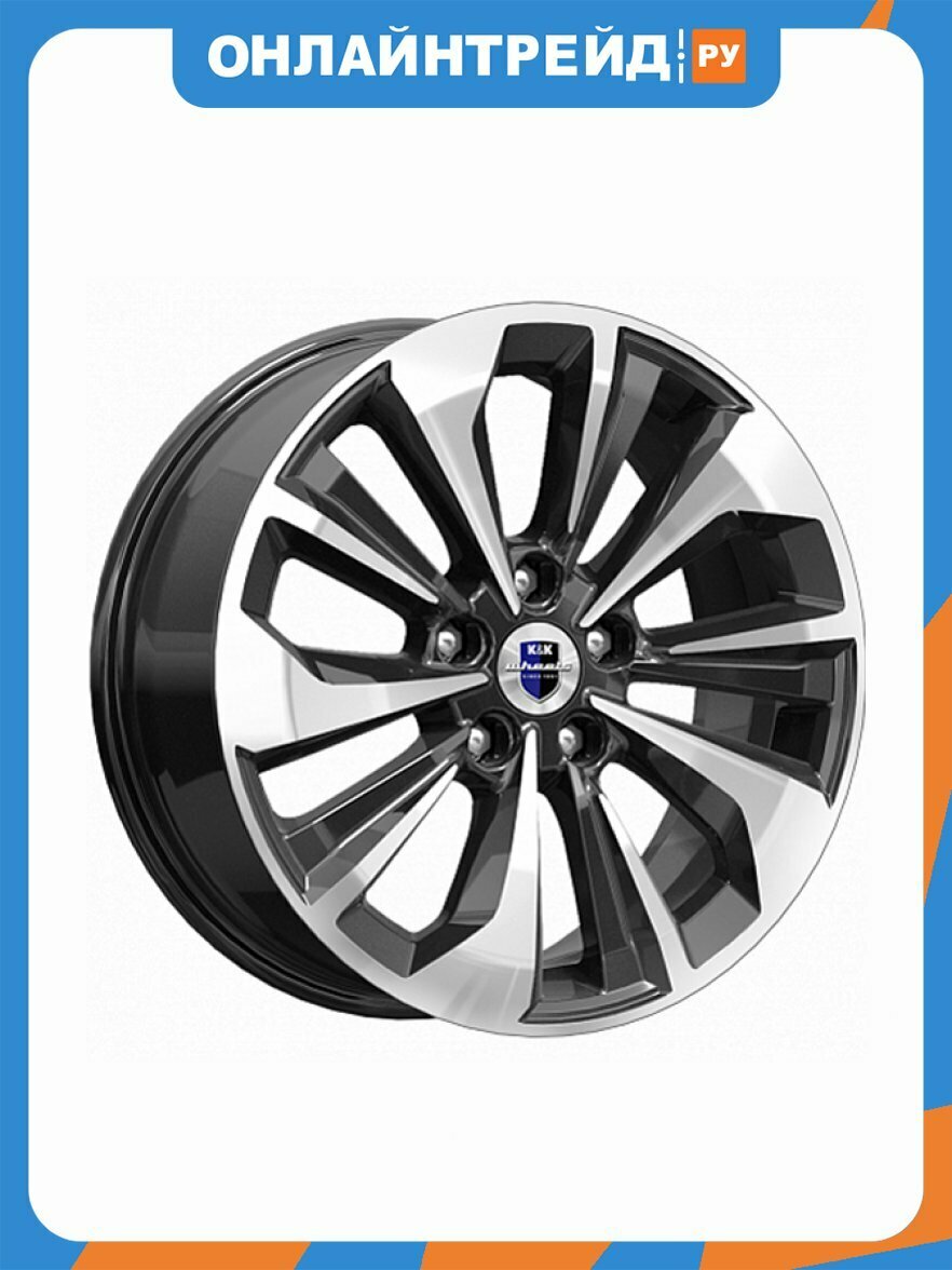 Диск K&k Авиор 7x17/5x112 D57.1 ET49 алмаз чёрный