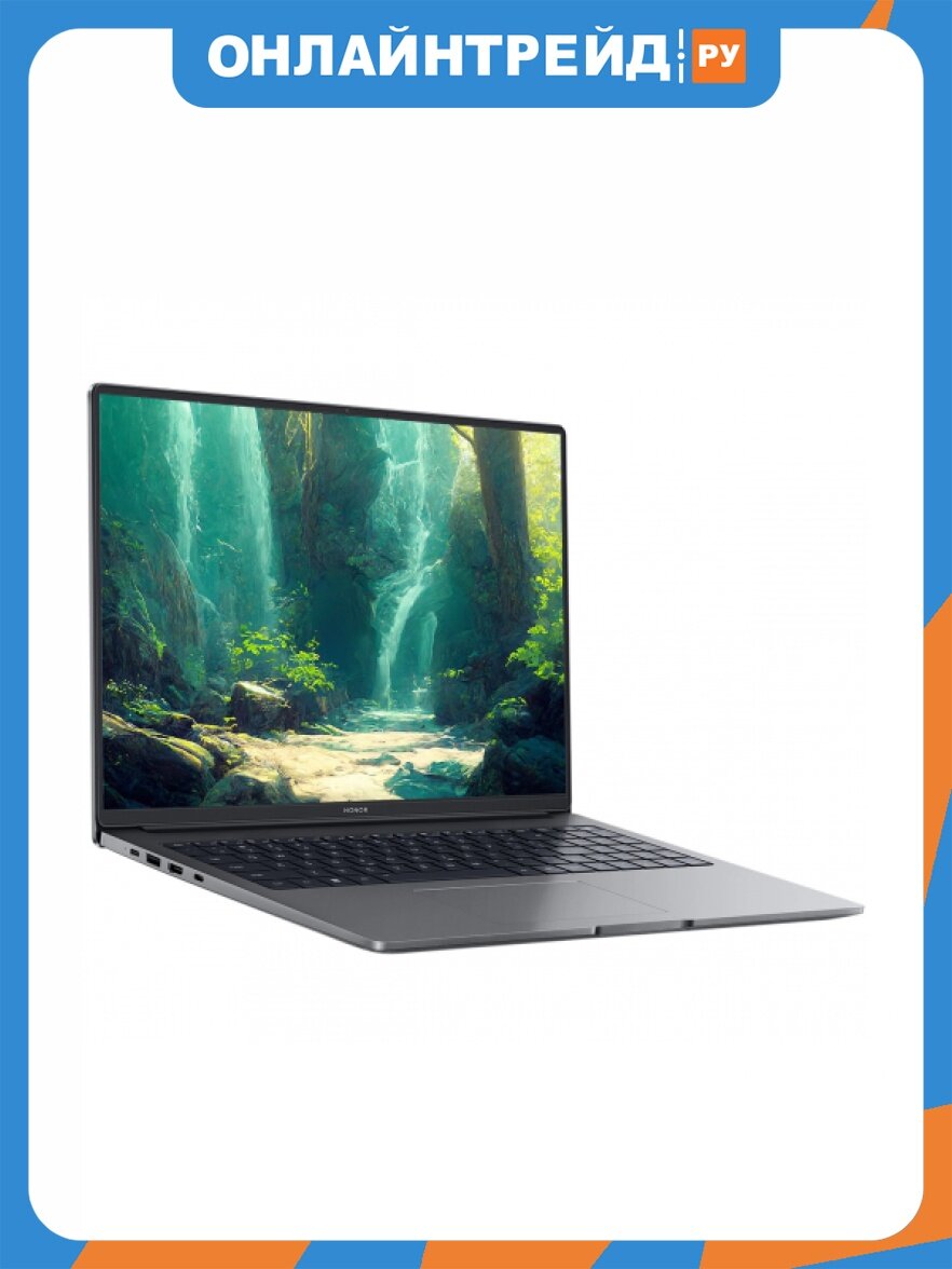 Ноутбук Honor MicBook X16 Plus 16" QHD+ IPS 120Hz 300nits Core 5 220H(2.7ГГц), 32Гб LPDDR4x, SSD 1Тб, Intel Graphics, Win11, Grey (5301AMBC)