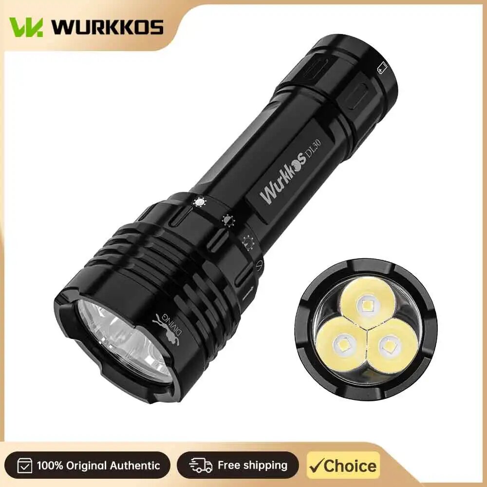 Подводный фонарь Wurkkos DL30, 3600 люмен