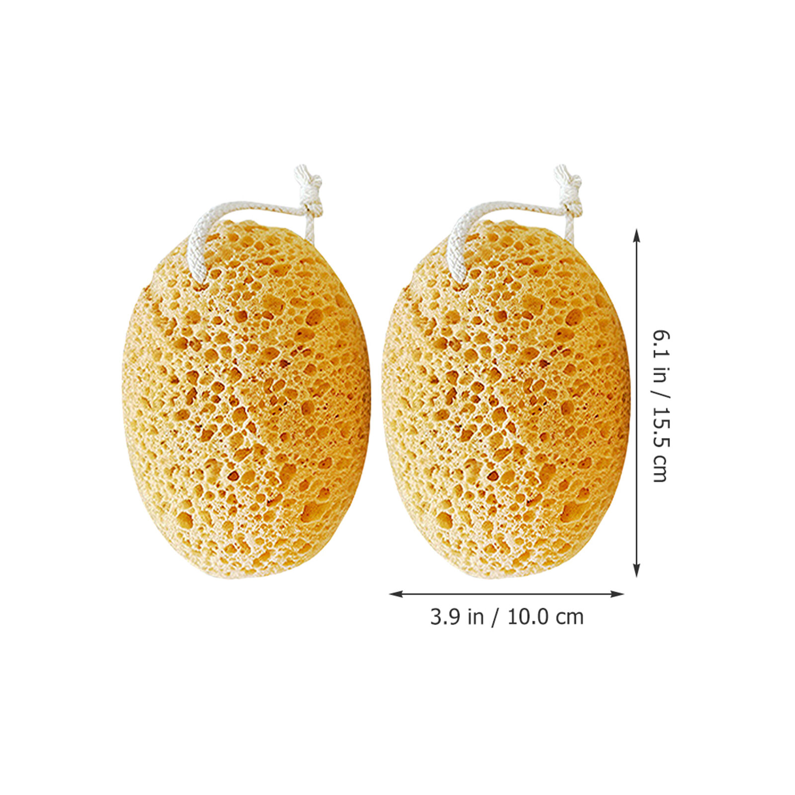 2 Pc Набор Губок Для Душа Soft Sponge С Удобной Ручкой Для Мытья 15 50X10 00X6 00Cm