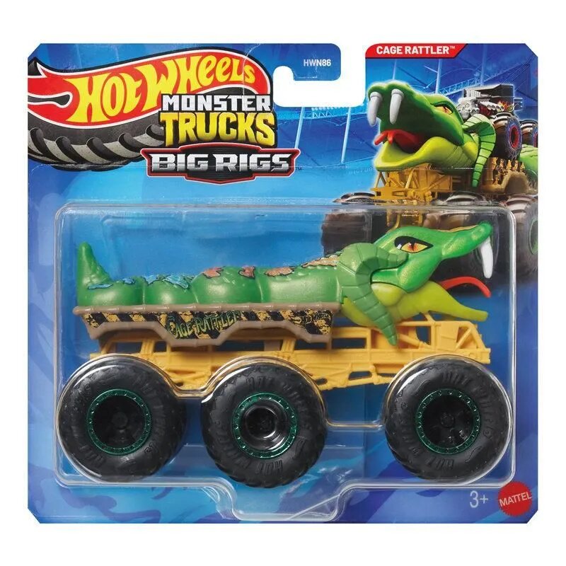 Машинка Hot Wheels Монстр Трак "Cage Rattler", 1/64
