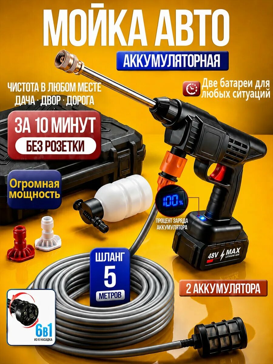 Мойка высокого давления аккумуляторная Керхер для машины