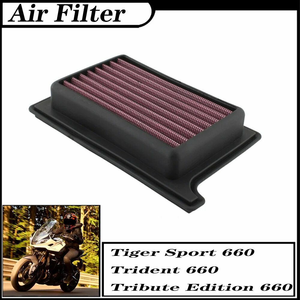 Воздушный фильтр для мотоциклов Triumph Tiger Sport 660, Trident 660, Triple Tribute Edition 660 2021-2025