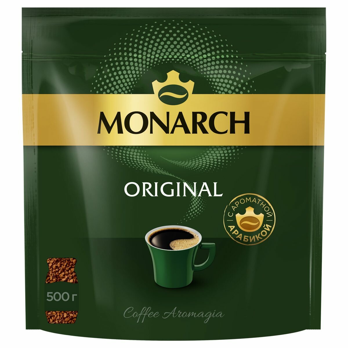 Кофе растворимый Monarch Original, сублимированный, мягкая упаковка, 500г (4000773/Q5191)