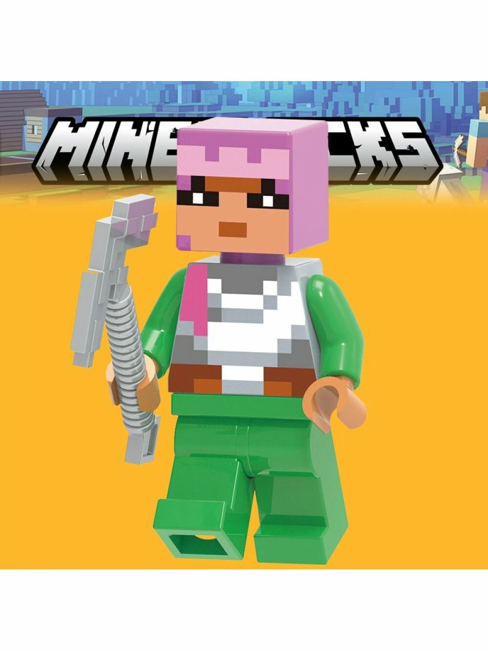 Майнкрафт конструктор для мальчика Игрушки, детский подарок, Minecraft мини 36 подарок мальчику игровой набор