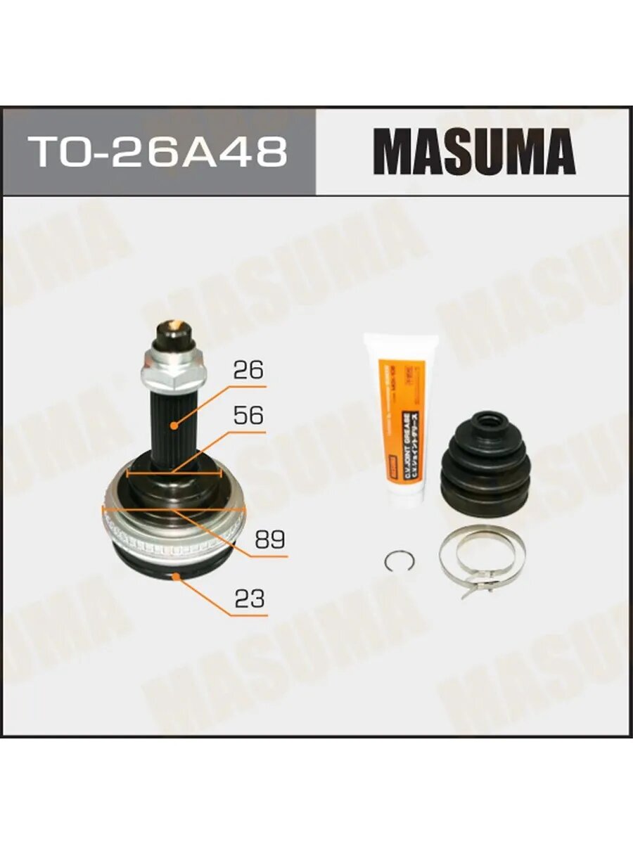 ШРУС для а/м Toyota Corolla (E100) 92-01, Carina 92-97, арт. TO26A48