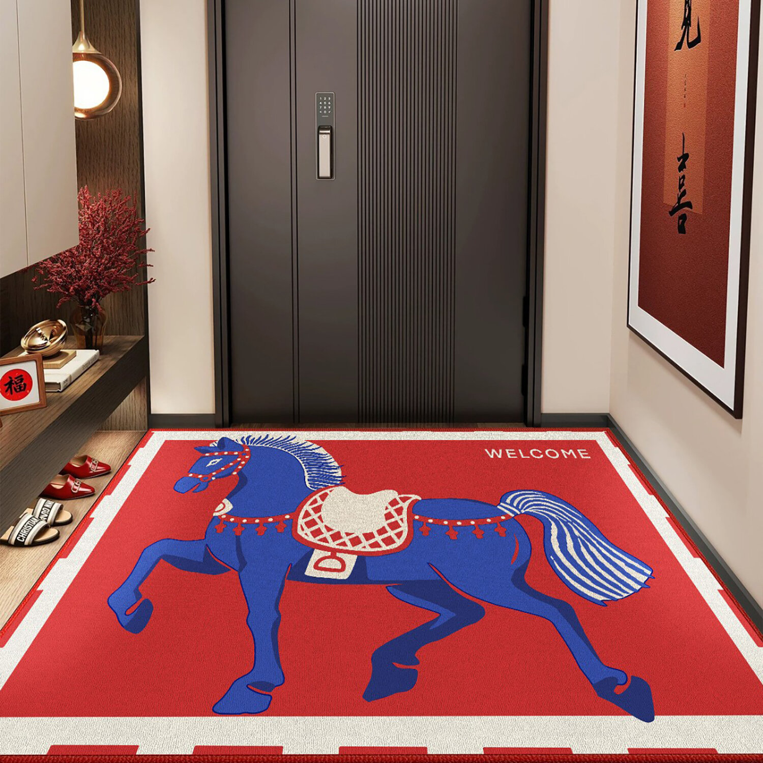Коврик придверный, Коврик для двери пони, бельгийский ворс, 50x80 см