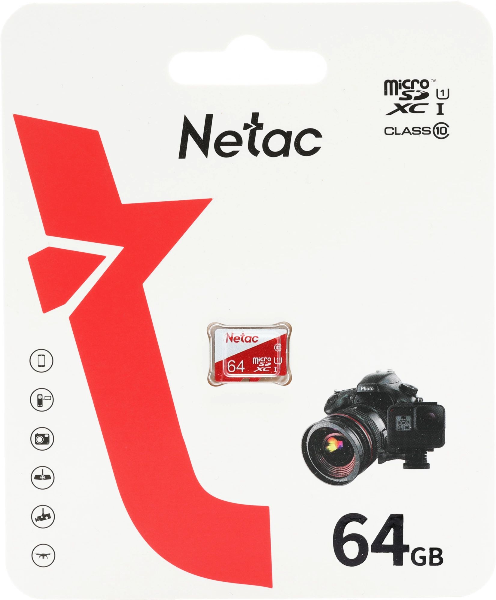 Носитель информации P500 ECO 64GB MicroSDXC U1/C10 up to 80MB/s, retail pack card only P500 ECO 64GB MicroSDXC U1/C10 up to 80MB/s, retail pack card only