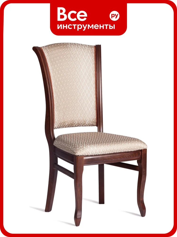 Стул Tetchair VERSAL мягкое сидение, бук, 51x48x106 см, Tobacco, жаккард коричневый 20572