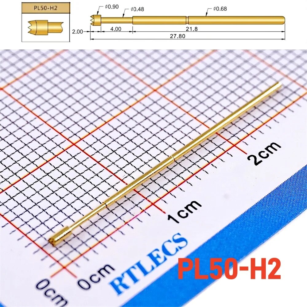 RTLECS PL50-H2 позолоченные щупы 27.80 мм