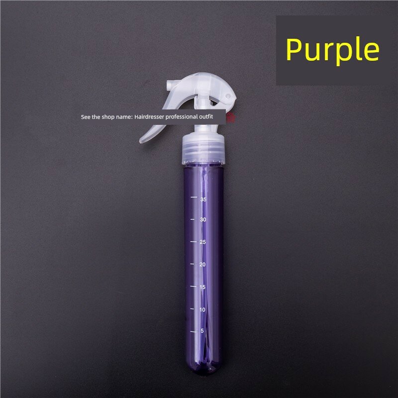 Профессиональная спрей-бутылка с пальцевым управлением для укладки волос с ультра-тонким туманом, фиолетовый цвет,